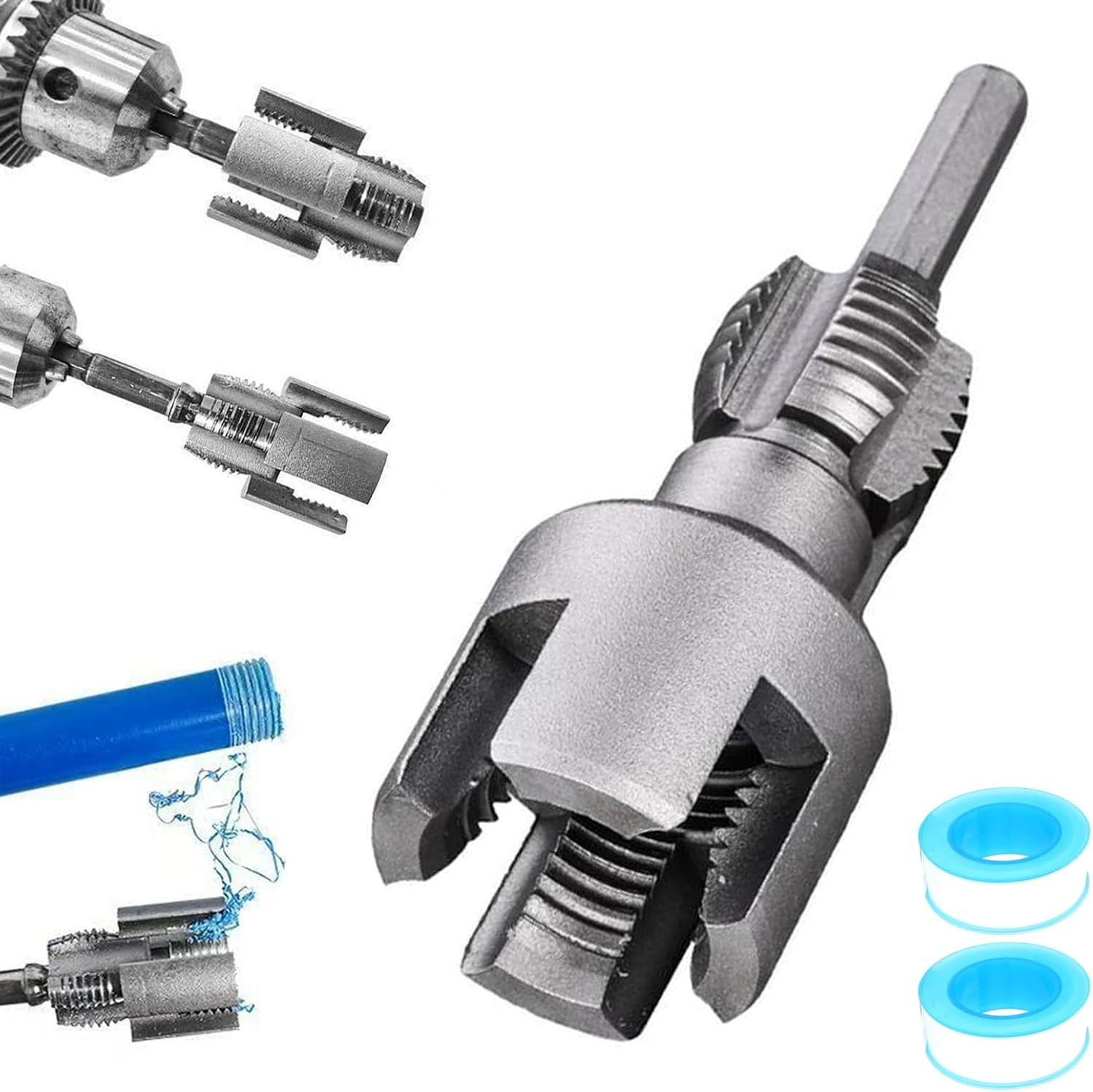 Integrated Internal & External Pipe Threading Tool, 2025 New Pipe Thread Cutting Tool, PVC ...