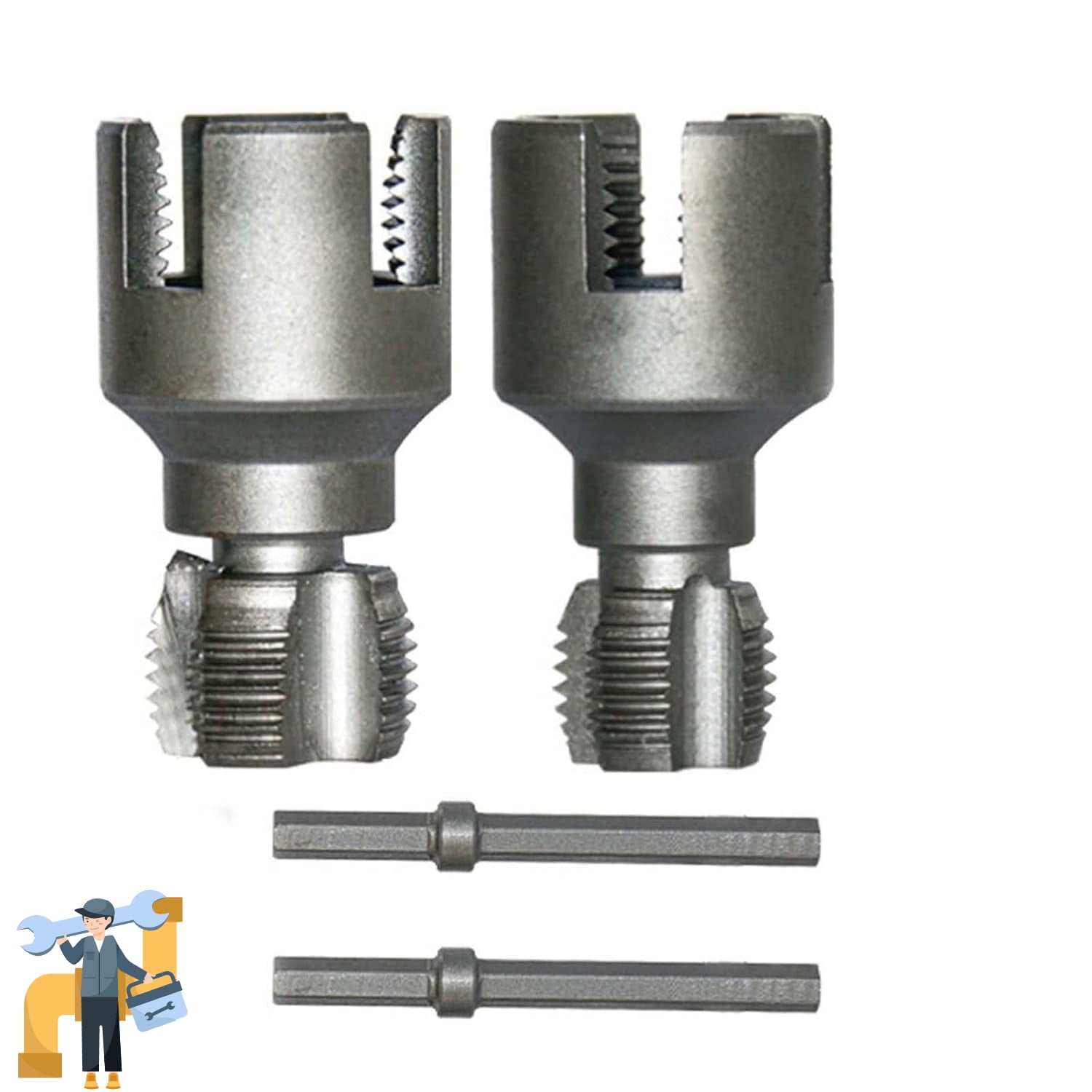 Integrated Internal & External Pipe Threading Tool, 2025 Pipe Thread Cutting Tool, 1/2in and 3 ...