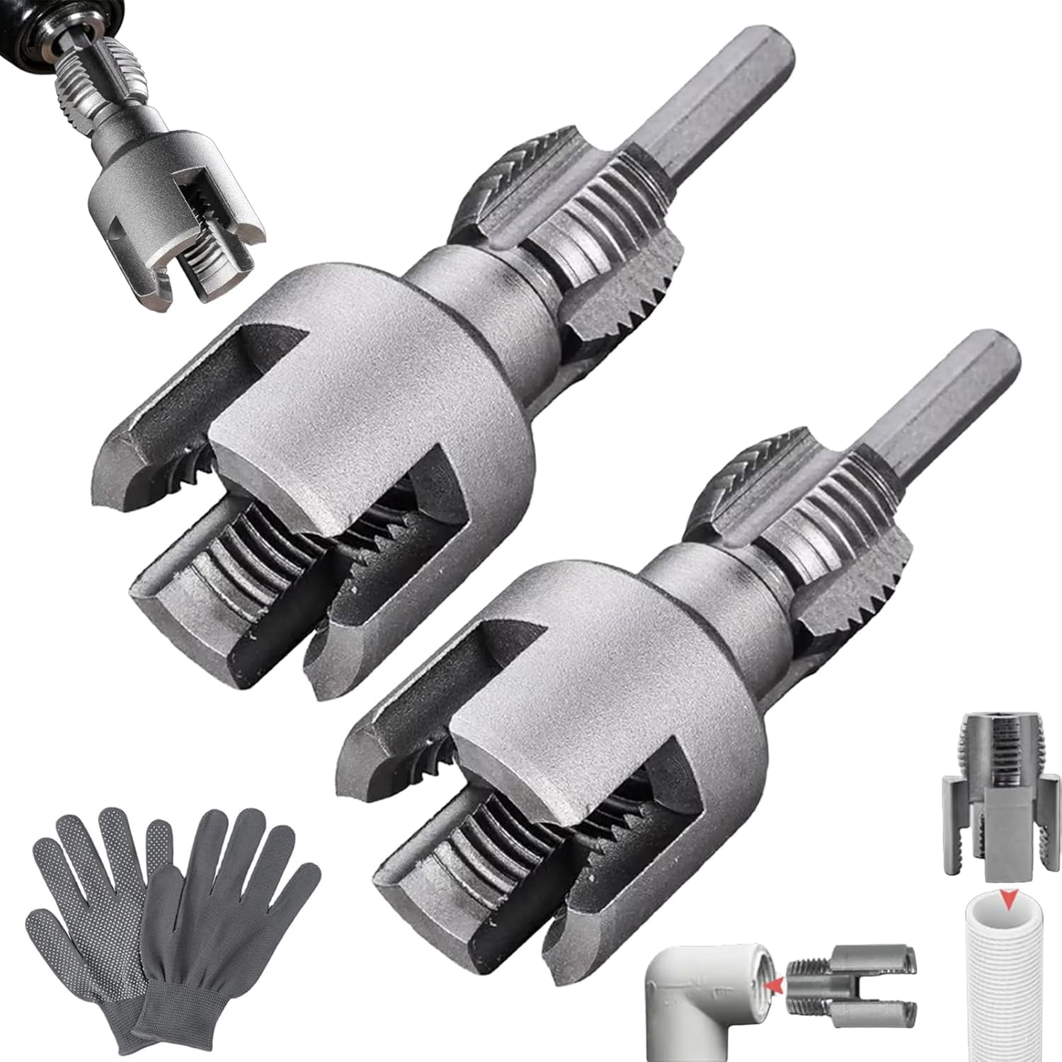 Integrated Internal & External Pipe Threading Tool, Electric Drill ...