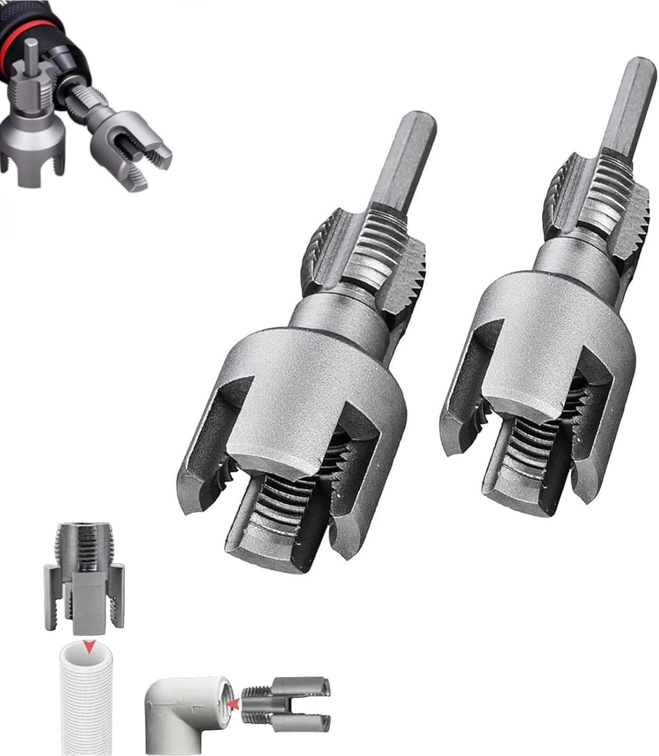 Integrated Internal & External Pipe Threading Tool, Electric Drill ...