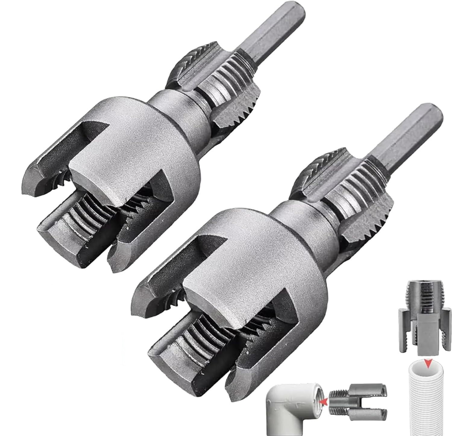 Integrated Internal & External Pipe Threading Tool, Heavy-Duty PVC Pipe ...