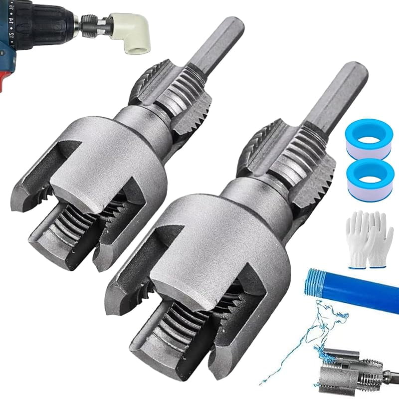 Integrated Internal & External Pipe Threading Tool, PVC Thread Maker ...