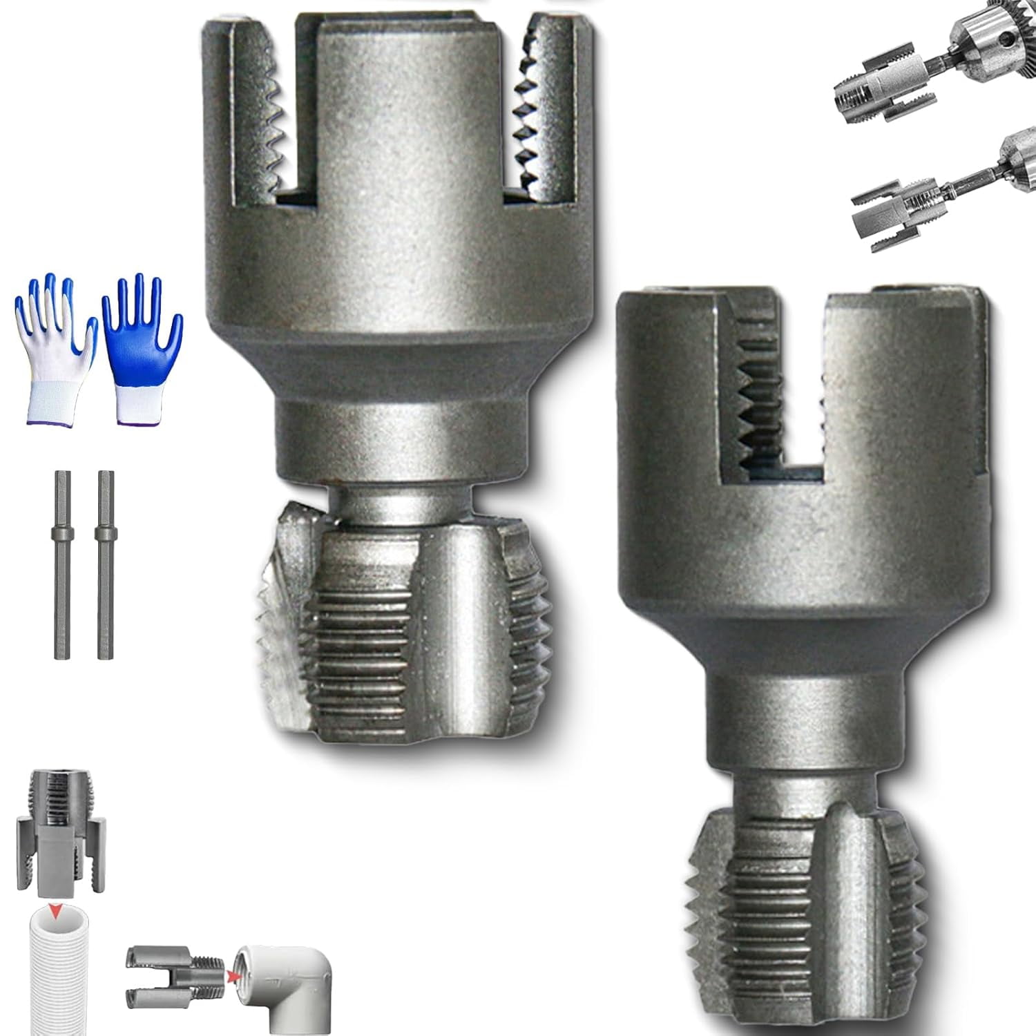 Integrated Internal & External Pipe Threading Tool, Pipe Thread Cutting ...