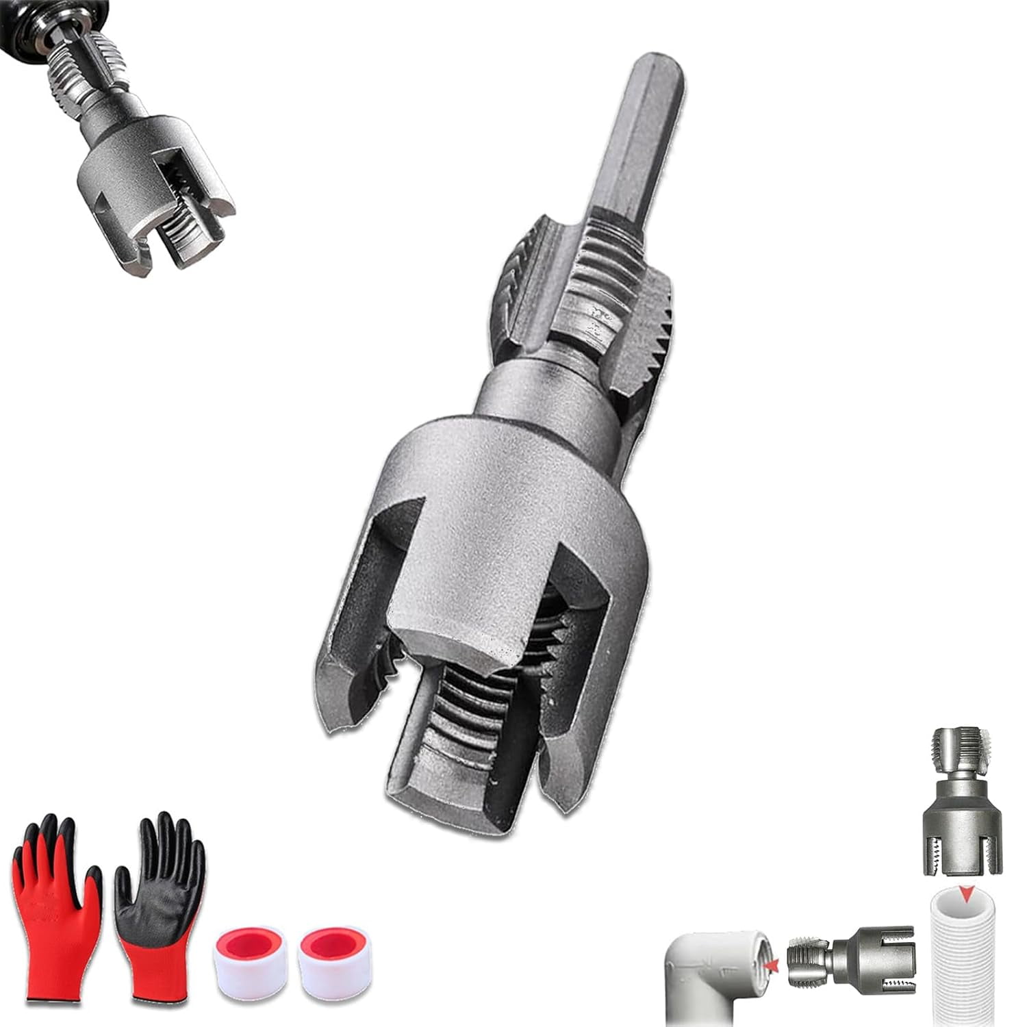Integrated Internal & External Pipe Threading Tool, Pipe Thread Cutting ...