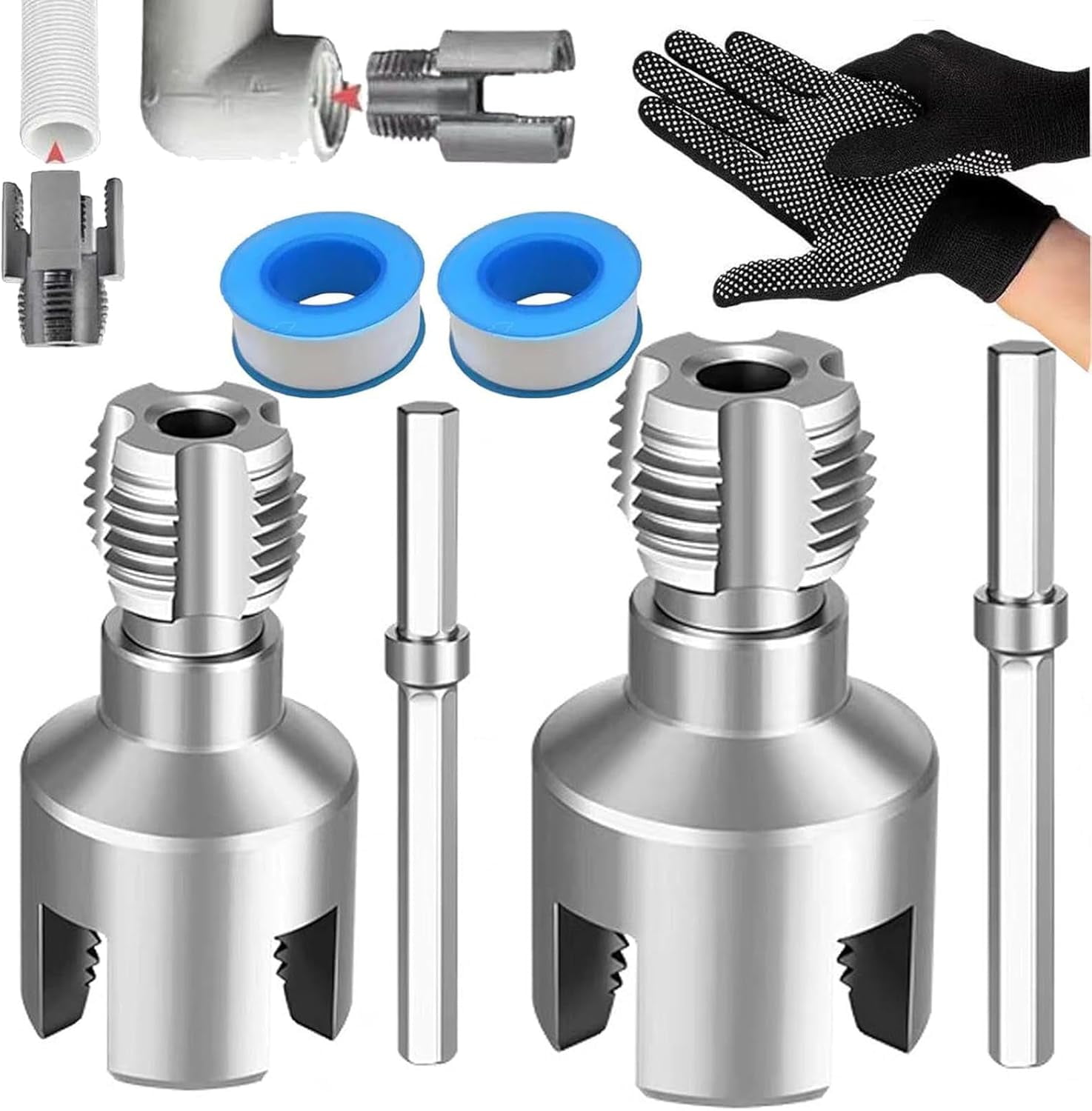 Integrated Internal & External Pipe Threading Tool, Pipe Thread Cutting ...