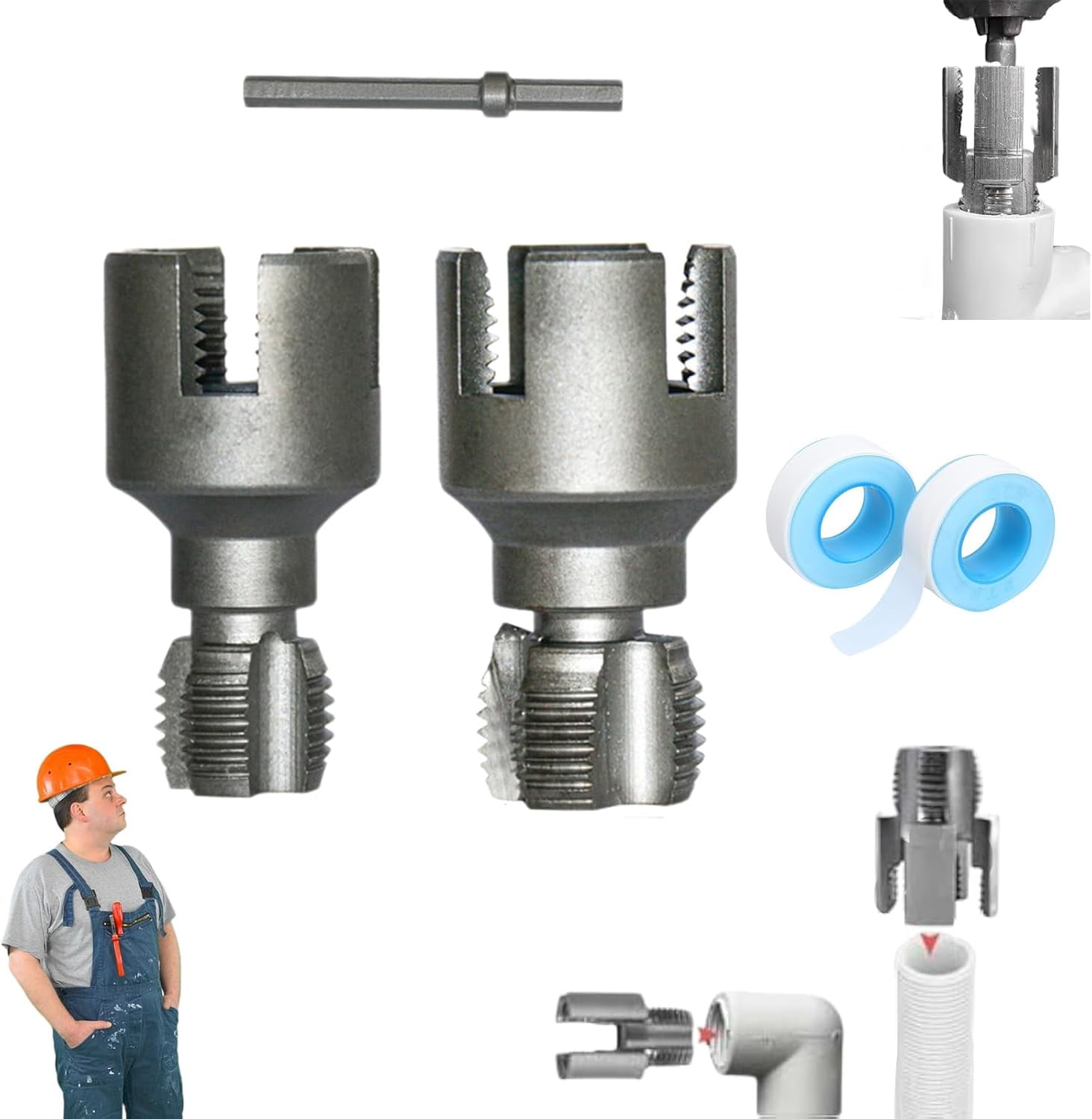 Integrated Internal & External Pipe Threading Tool, Pipe Thread Cutting ...