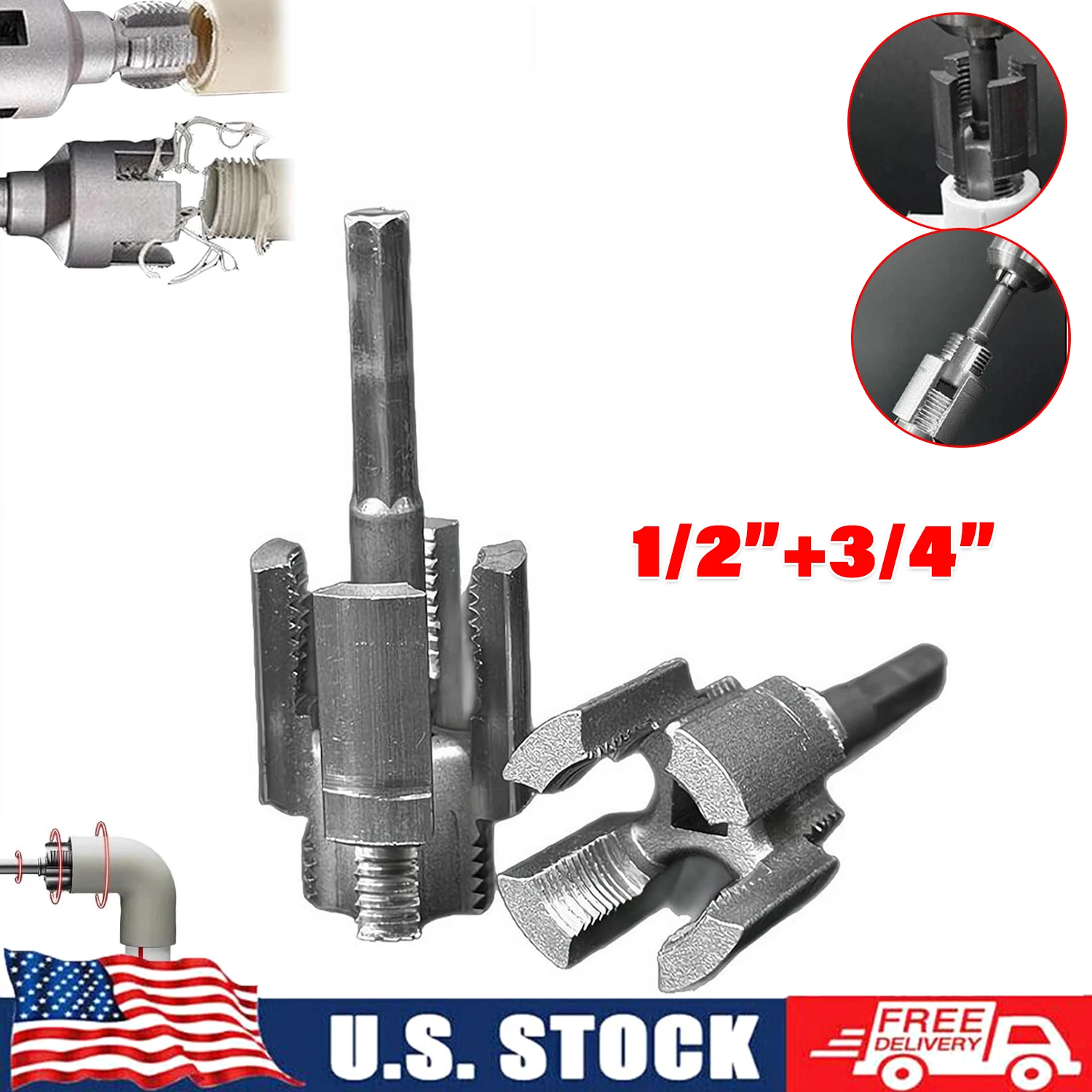Integrated Internal & External Pipe Threading-Tool, Pvc Pipe Threader ...