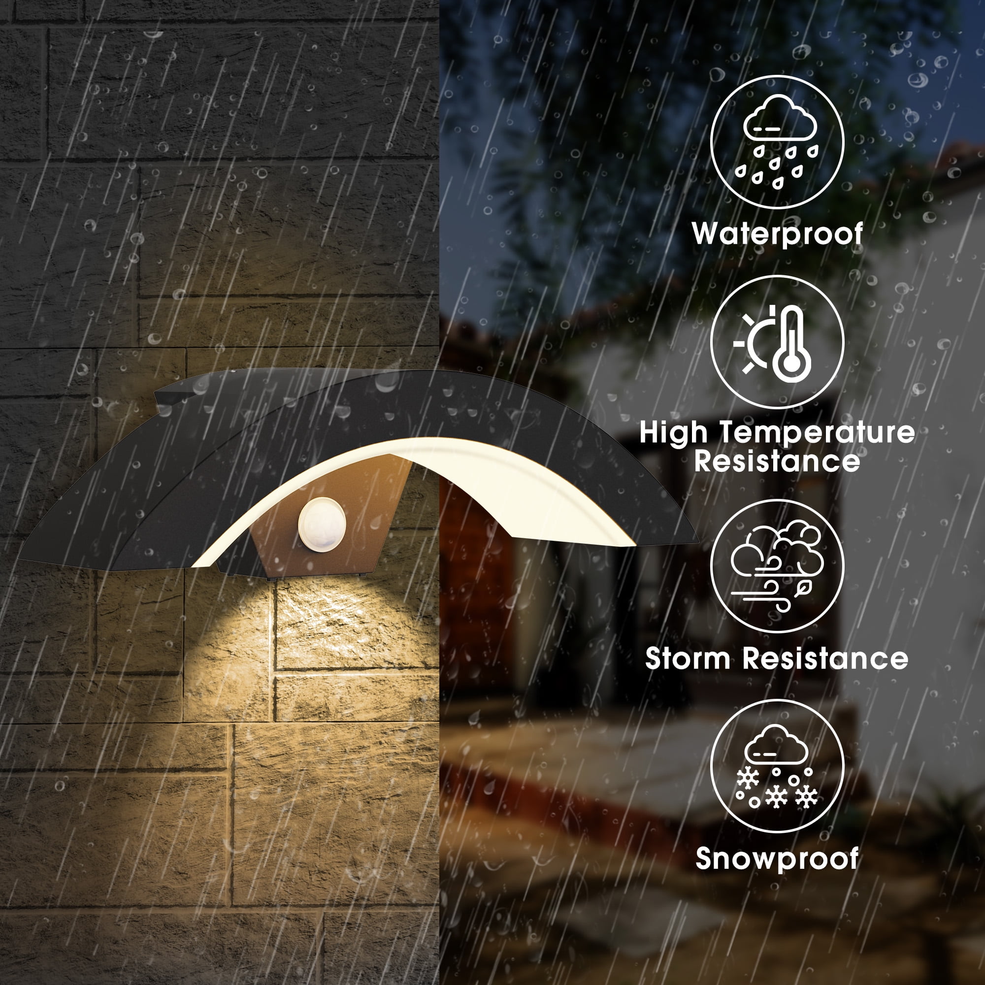 LOHASLED Integrated LED Wall Lamp Indoor and Outdoor Waterproof ...