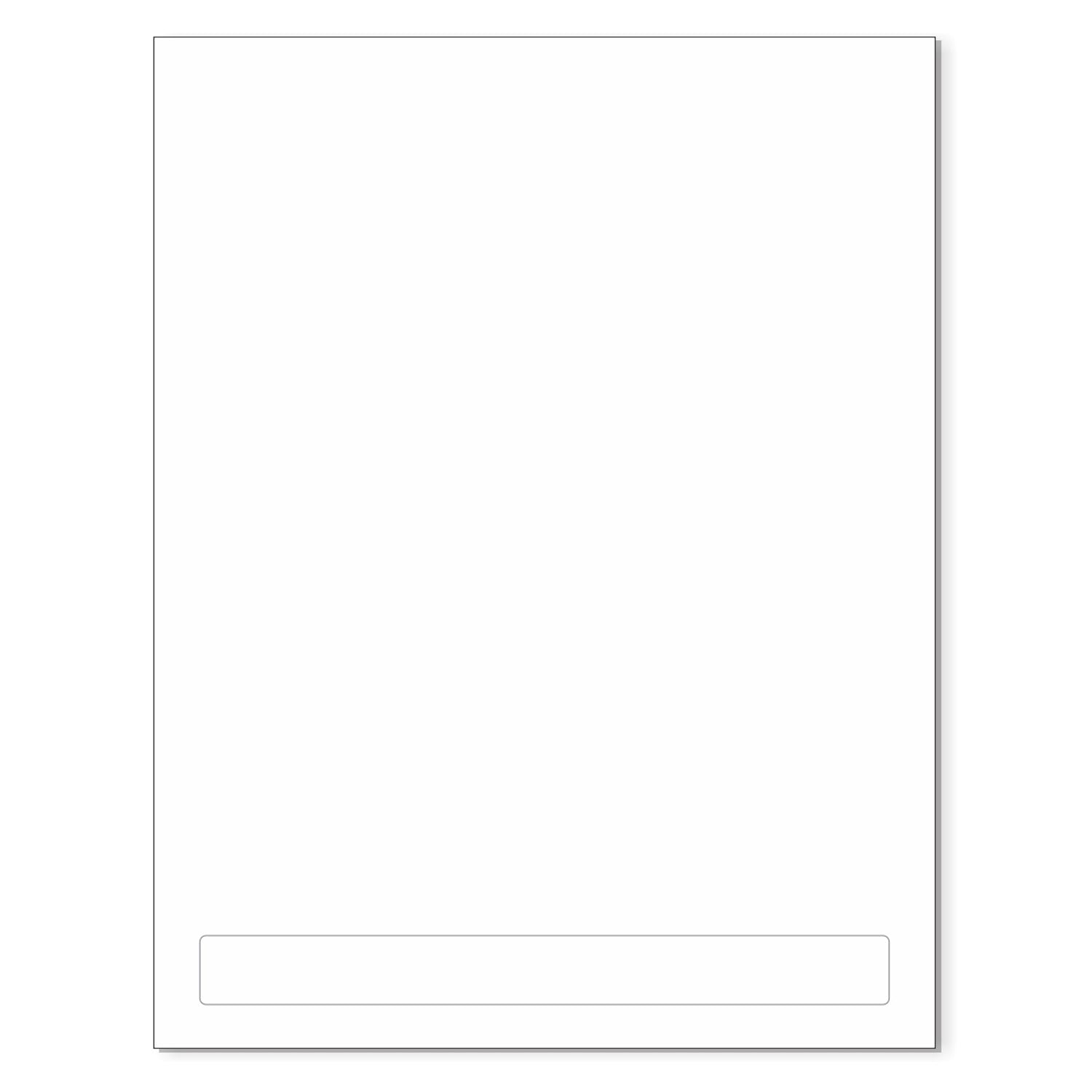 Integrated Lab Label Form | 1 Label on Bottom | Label Size 7-1/2" x .75 ...