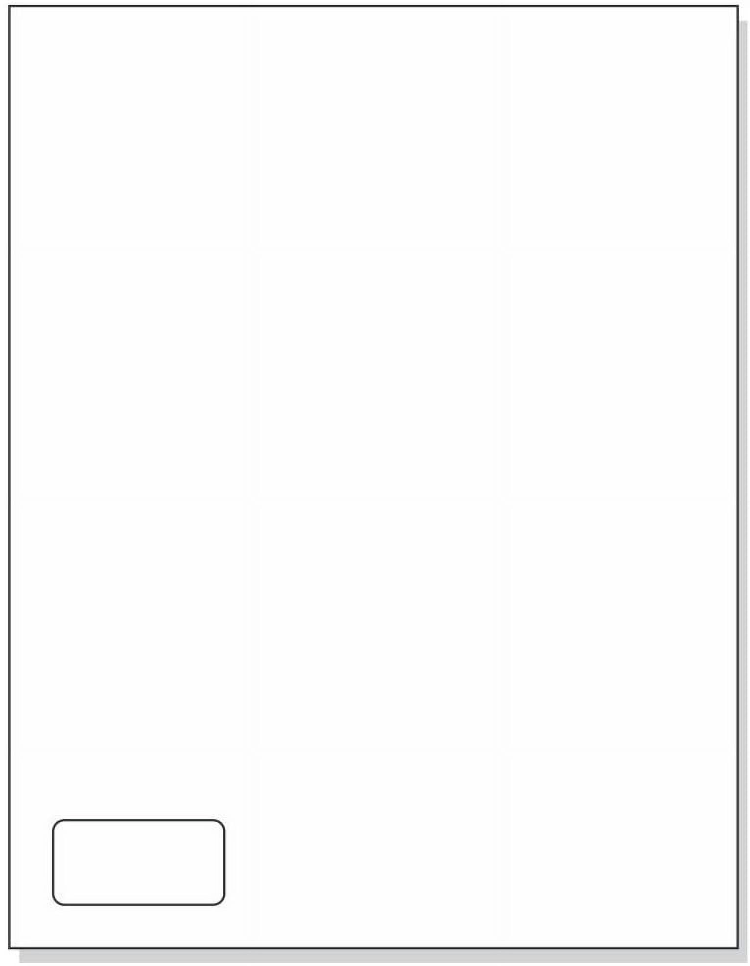 Integrated Label Form, 8-1/2" x 11" Sheet, Letter Size, 1 Label of 2x1 ...