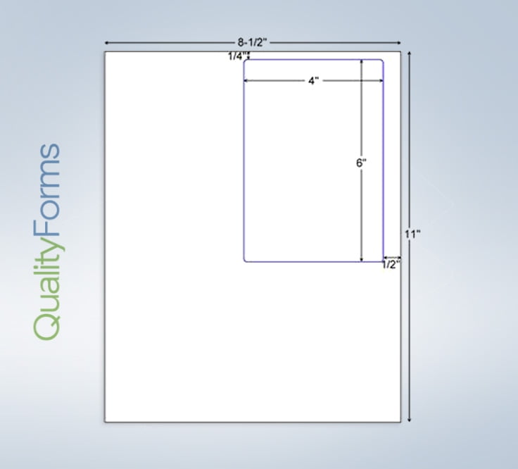Integrated Label Laser Form with Label Combination (4x6 | Top Right ...