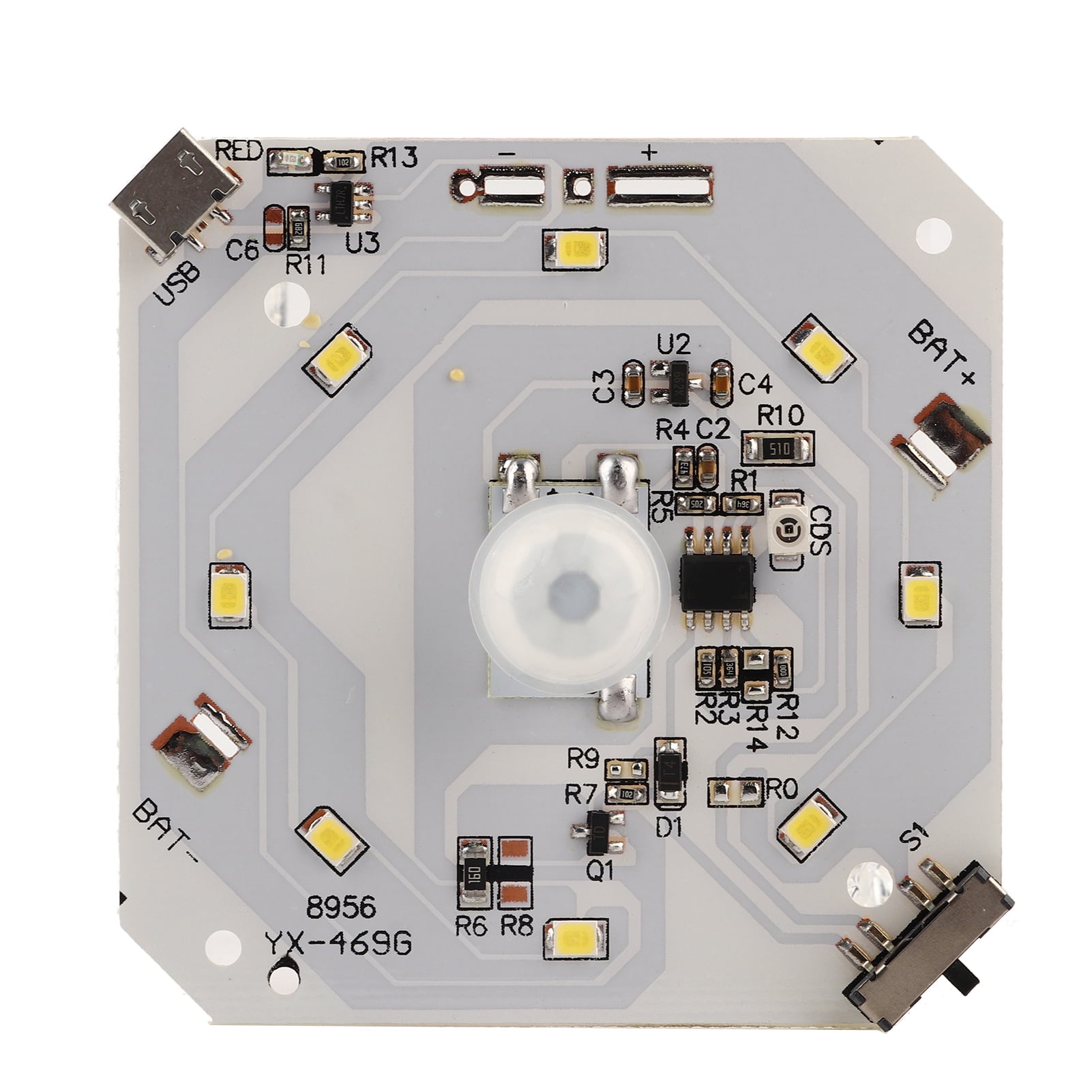 Integrated Lamp Board Control ABS Rechargeable with 2 Gears Sensor for ...