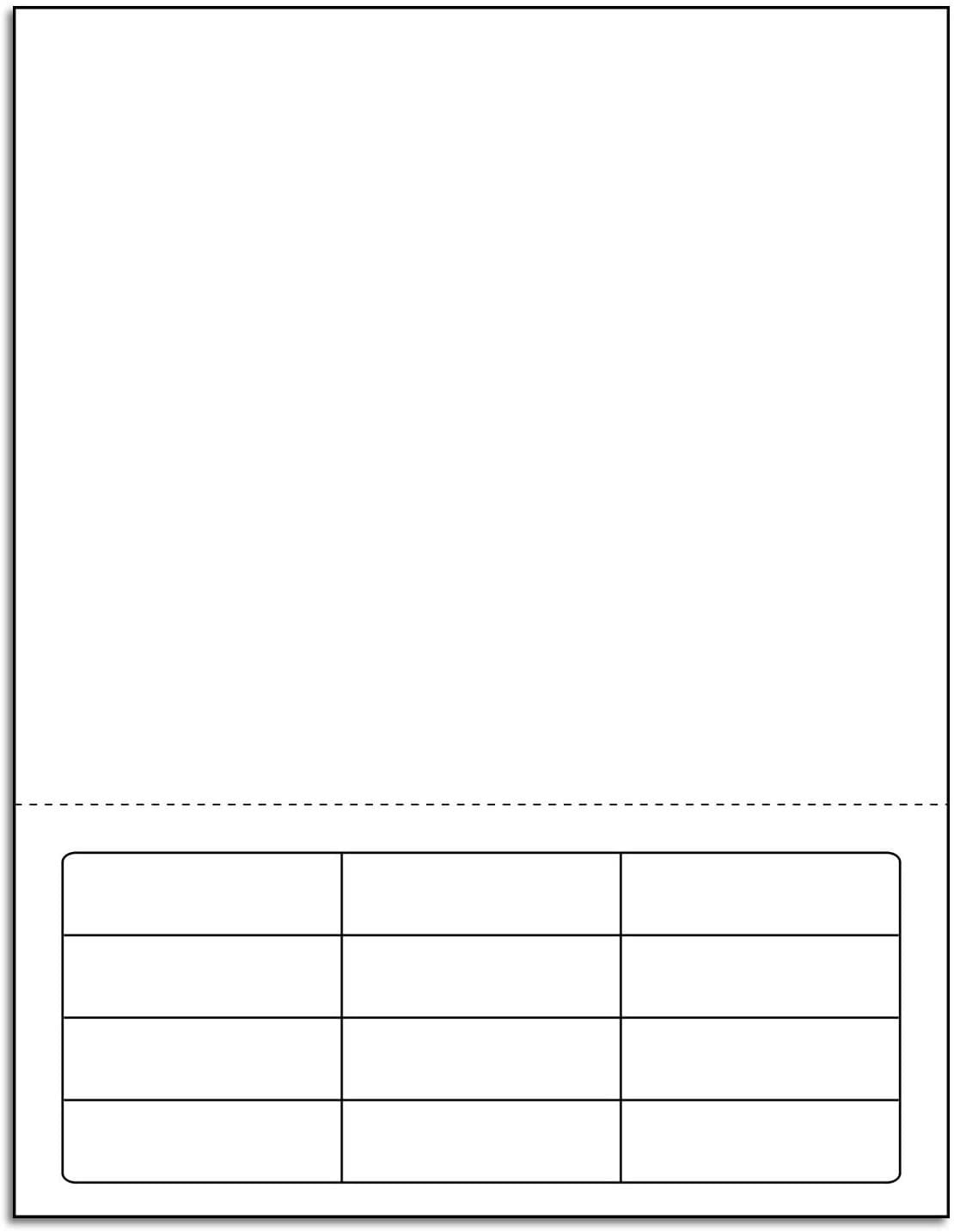 Integrated Laser Form with Label Combination 2-1/2" x 3/4" 12 Labels ...