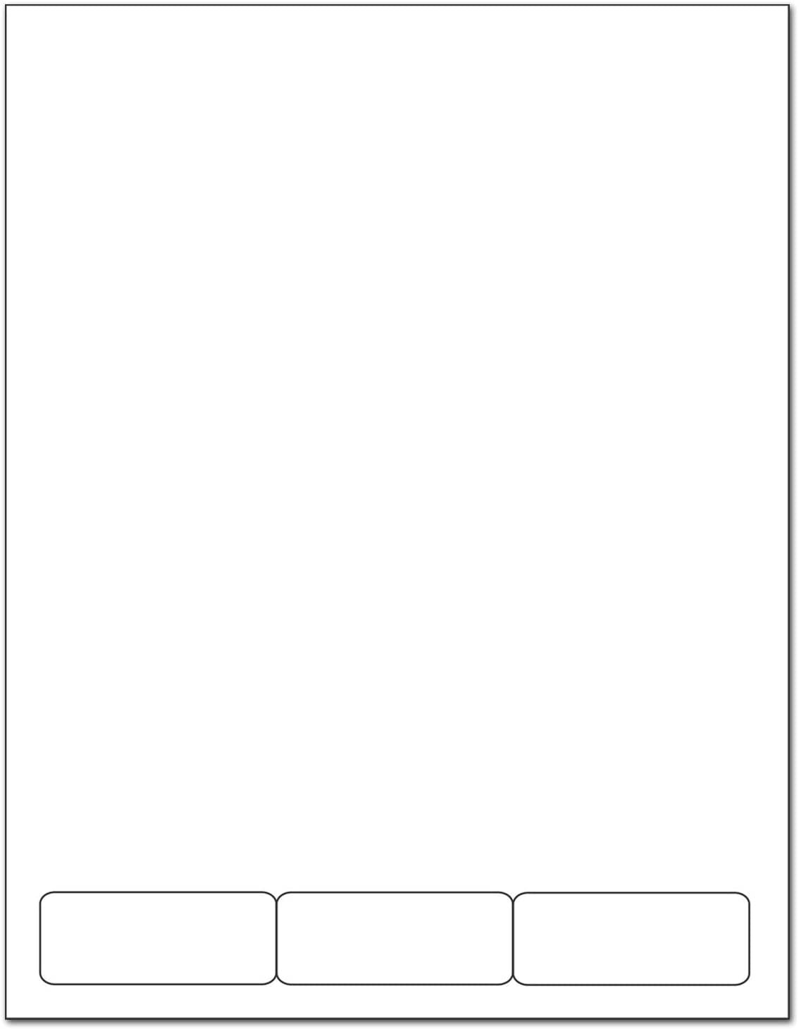 Integrated Laser Form with Label Combination 2.562" x 1" 3 Labels 250 ...