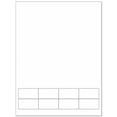 Integrated Laser Form with Label Combination 2x1" 8 Labels Case of 1500 ...