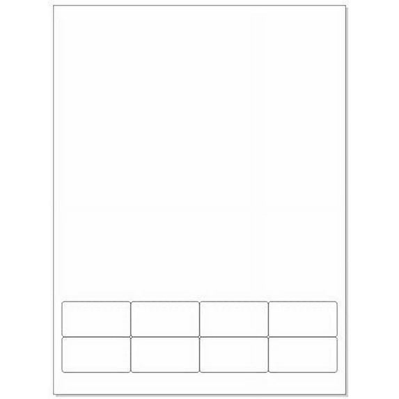Integrated Laser Form with Label Combination 2x1" 8 Labels Case of 1500 ...
