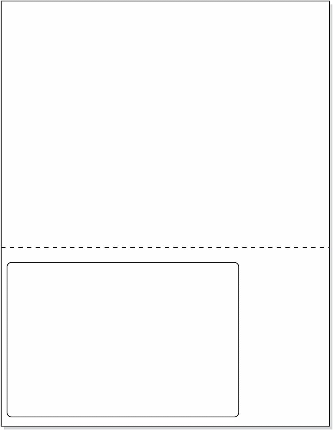 Integrated Laser Form with Label Combination 6x4" 1 Label on Left Case ...
