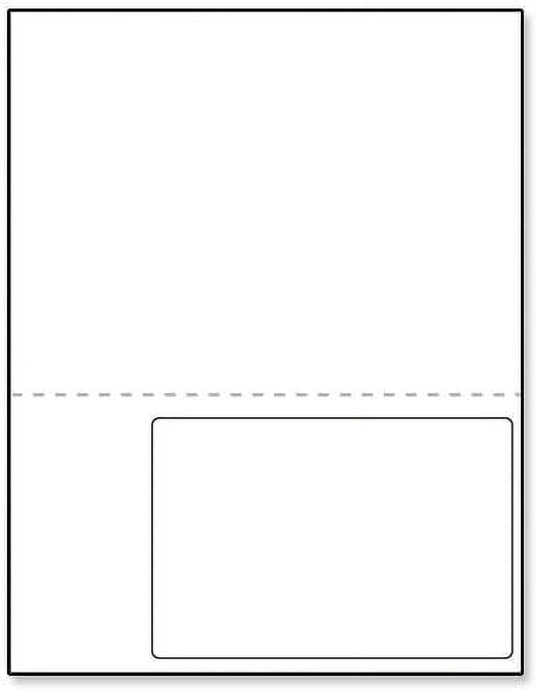 Integrated Laser Form with Label Combination 6x4" 1 Label on Right 250 ...