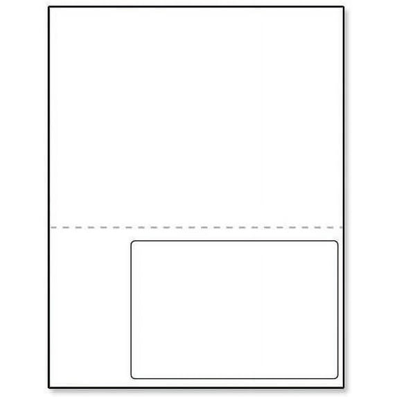 Integrated Laser Form with Label Combination 6x4" 1 Label on Right 500 ...