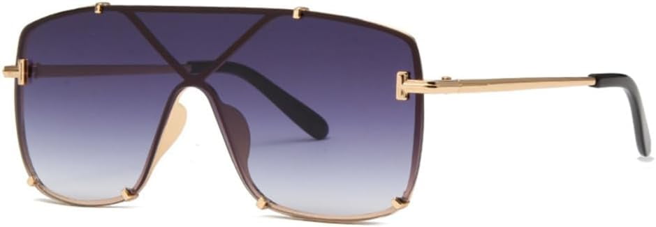 Integrated Men's Sunglasses Retro Gradient Eyeglass Frame Outdoor ...