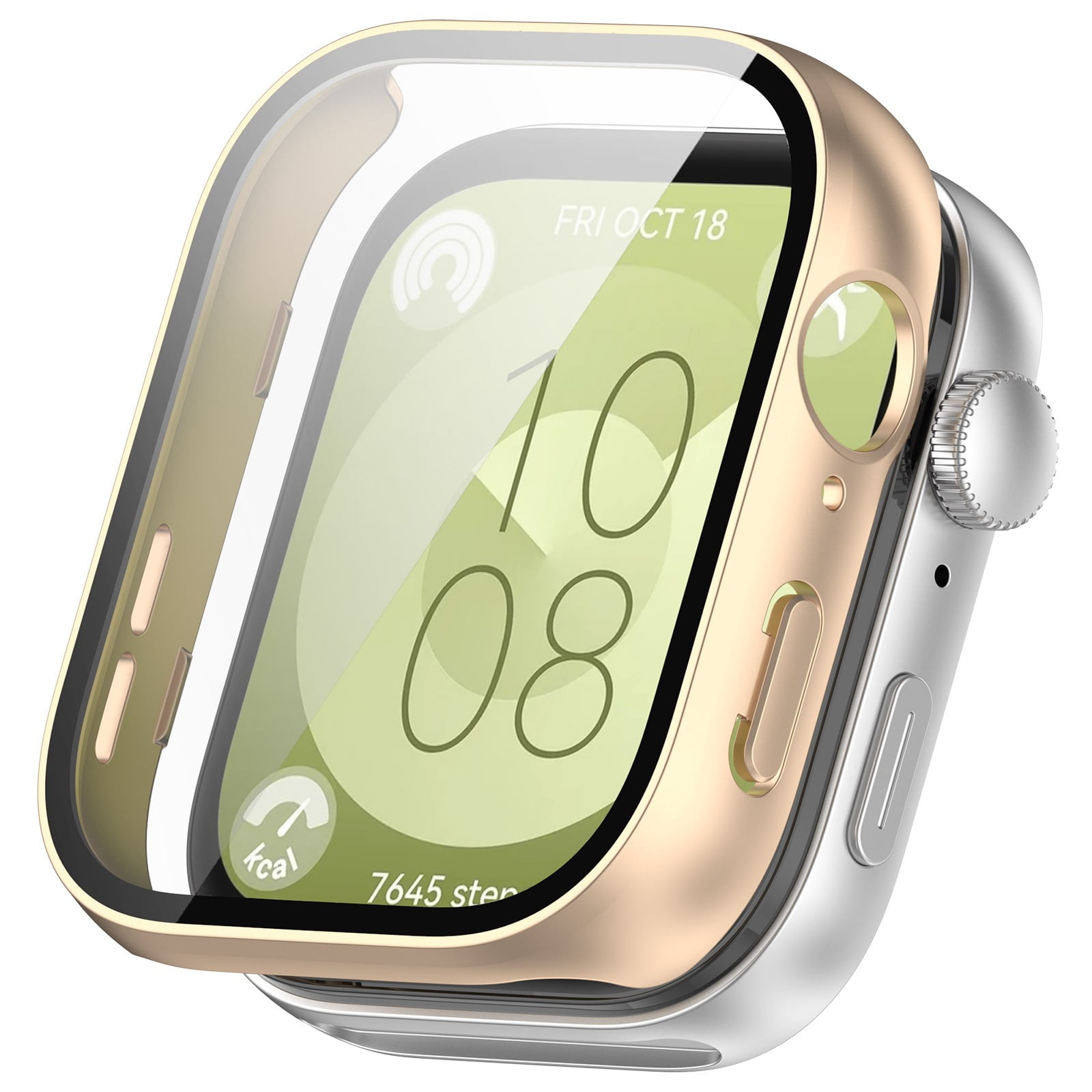 Integrated PC Smartwatch Case - with Tempered Glass, for Smartwatch ...