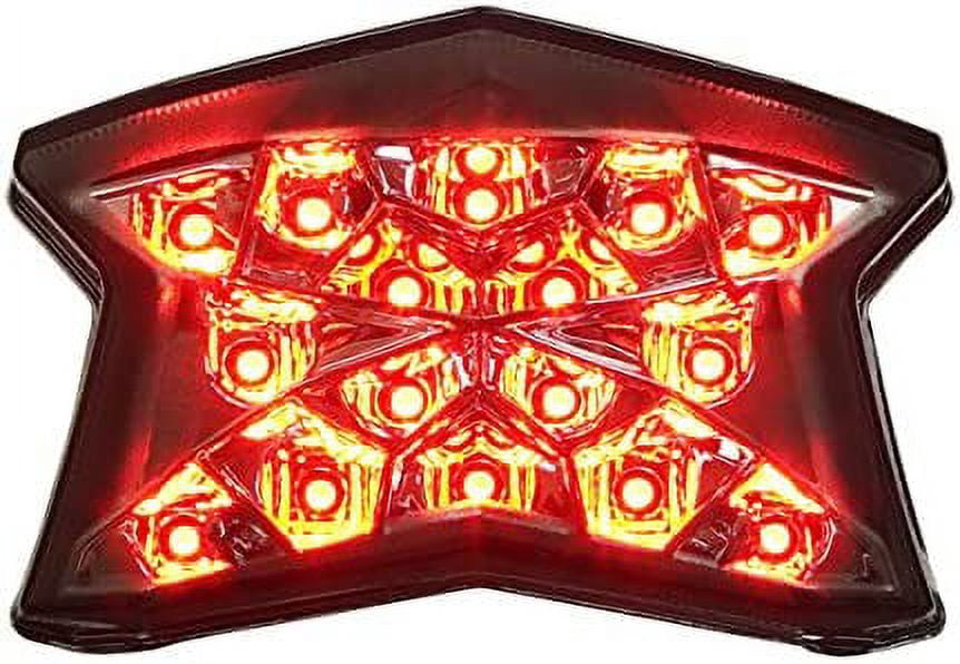 Integrated Sequential LED Tail Lights Smoke Lens for 2017-2019 Kawasaki ...