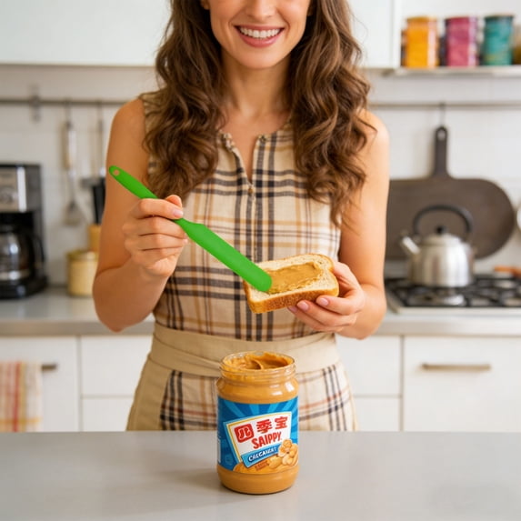Integrated Silicone Spatula Flexible Non-stick Food Grade For Cake ...
