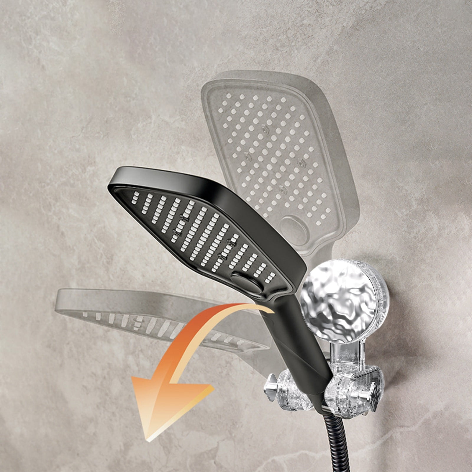 Integrated Suction Cup Shower Rack No Punching Suction Cup Shower Rack ...