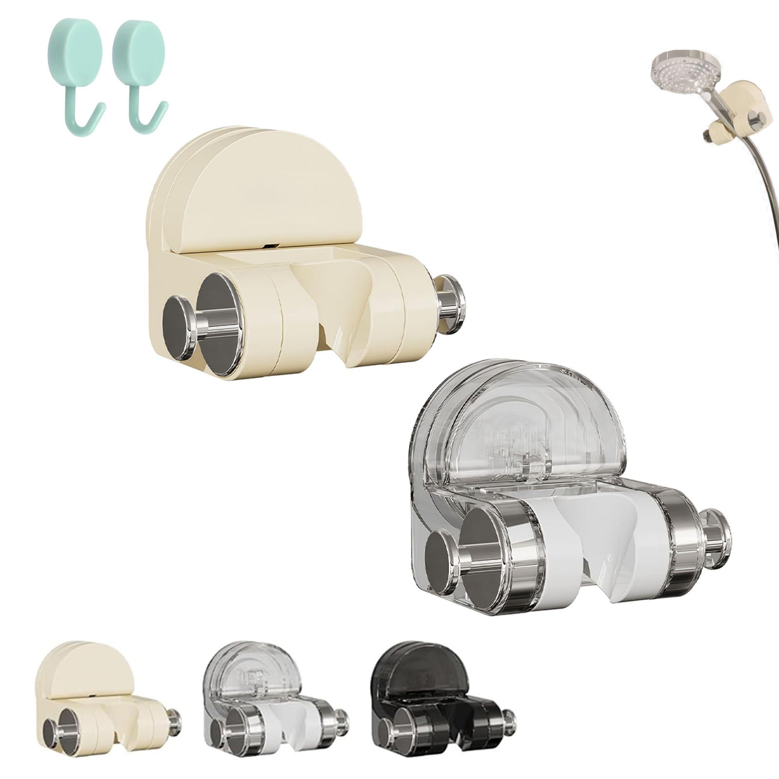Integrated Suction Cup Shower Rack Wall Mounted Non Perforated Shower ...