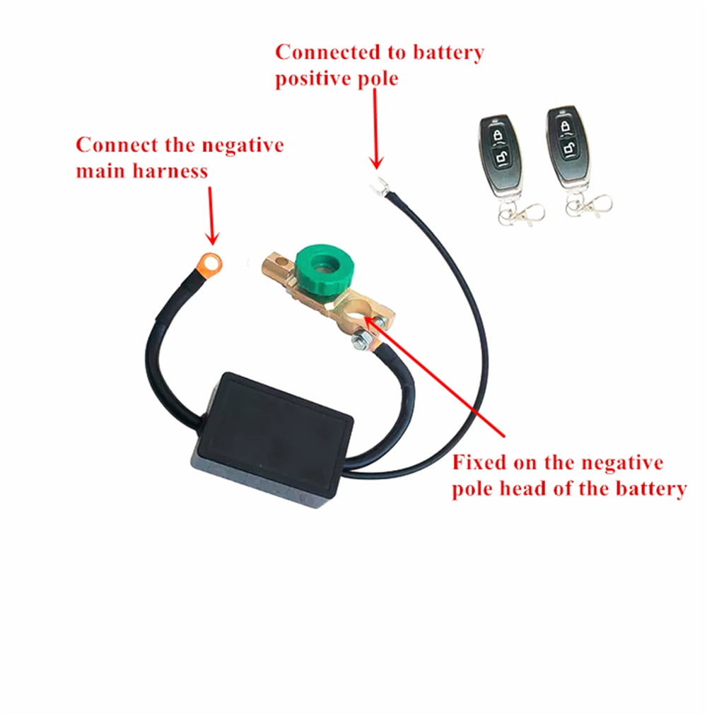 Integrated Wireless Remote Control Car Battery Disconnect Isolator ...
