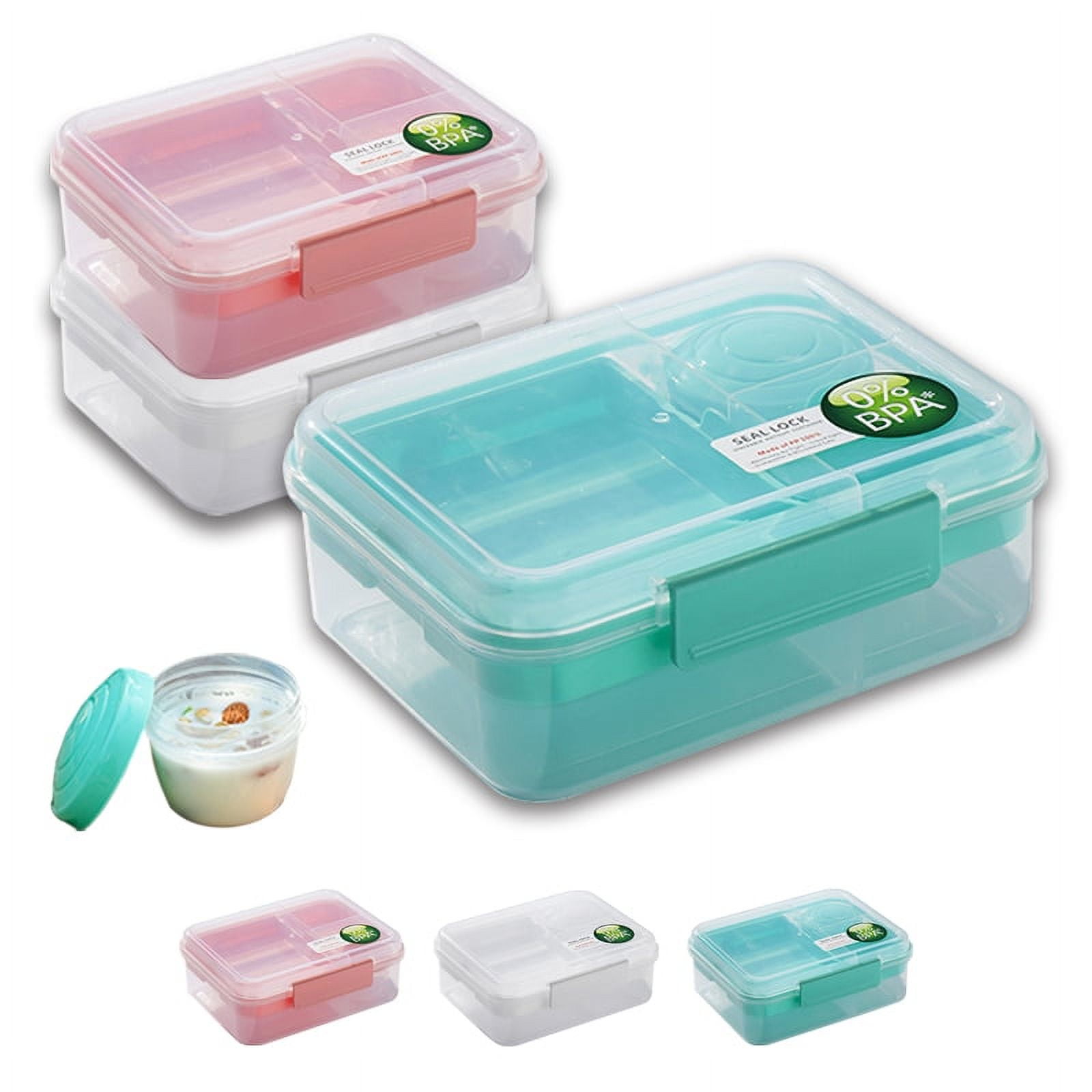 Integrated salad container，Double layered salad bowl with lid，Built in ...