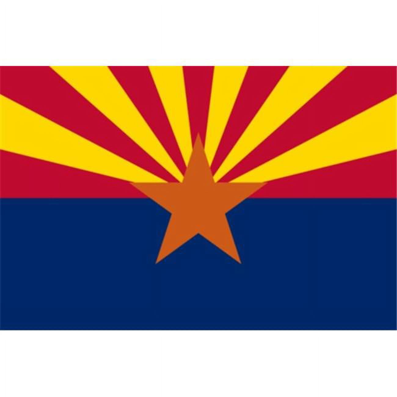 Integrity Flags Arizona Flag 36" x 60" Blue Red Yellow Copper - Walmart.com