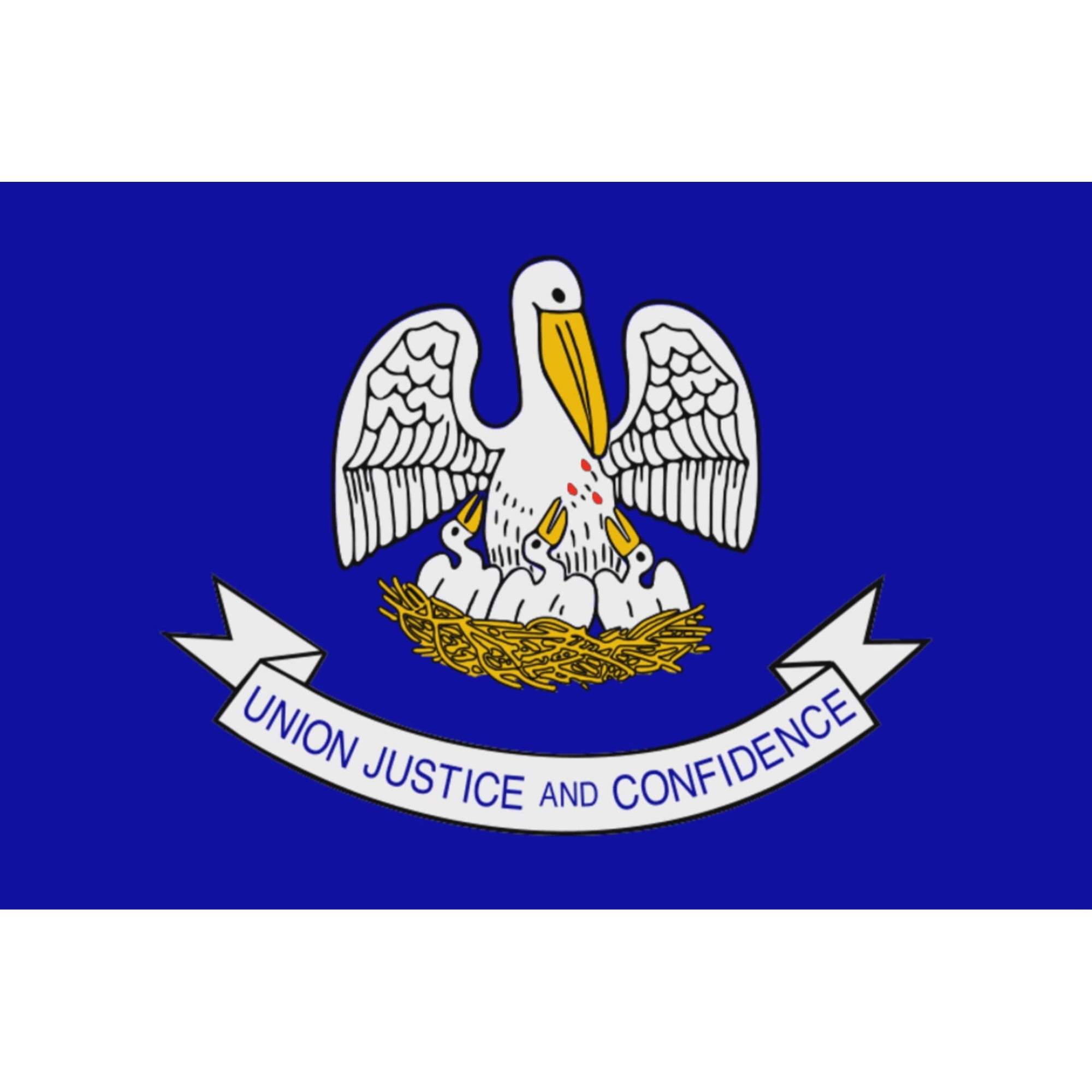 Integrity Flags Louisiana Flag 36" x 60" Blue White - Walmart Business ...