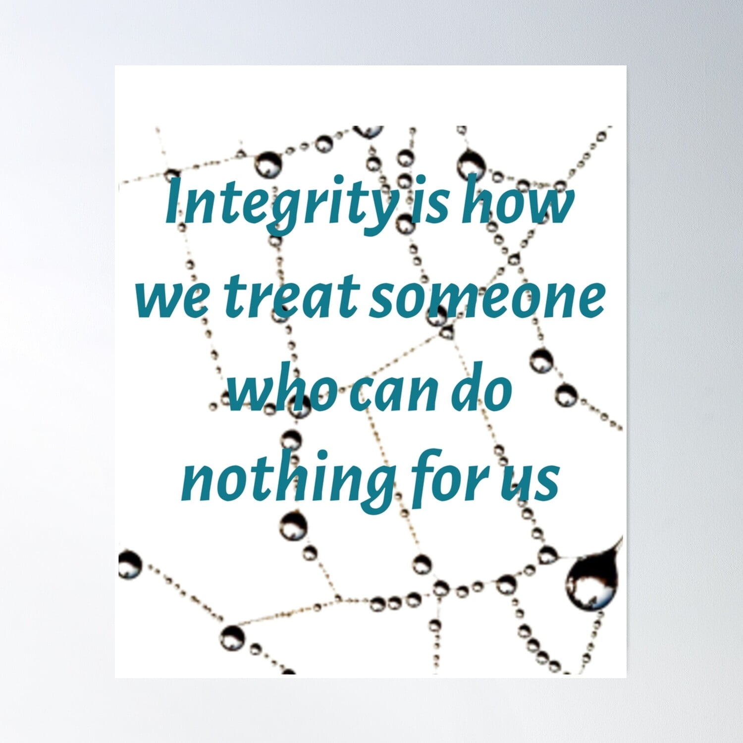 Integrity Kindness Collection Poster Wall Art, Modern Wall Decor, 12x18 ...