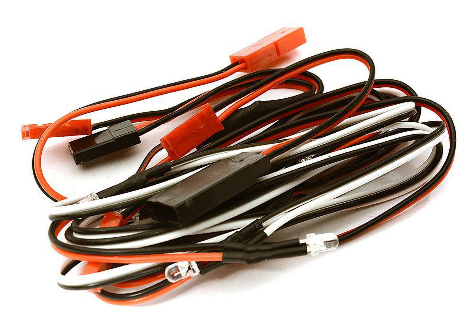 Integy 3mm Size LED Lights 2Red&4White w/Harness INTC28389 Electric Car ...