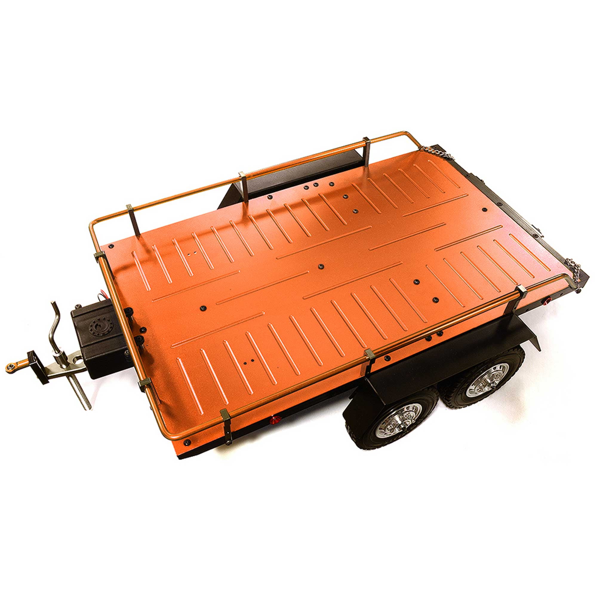 Integy Alloy Flatbed Dual Axle Car Trailer-1/10 RC Orange ...
