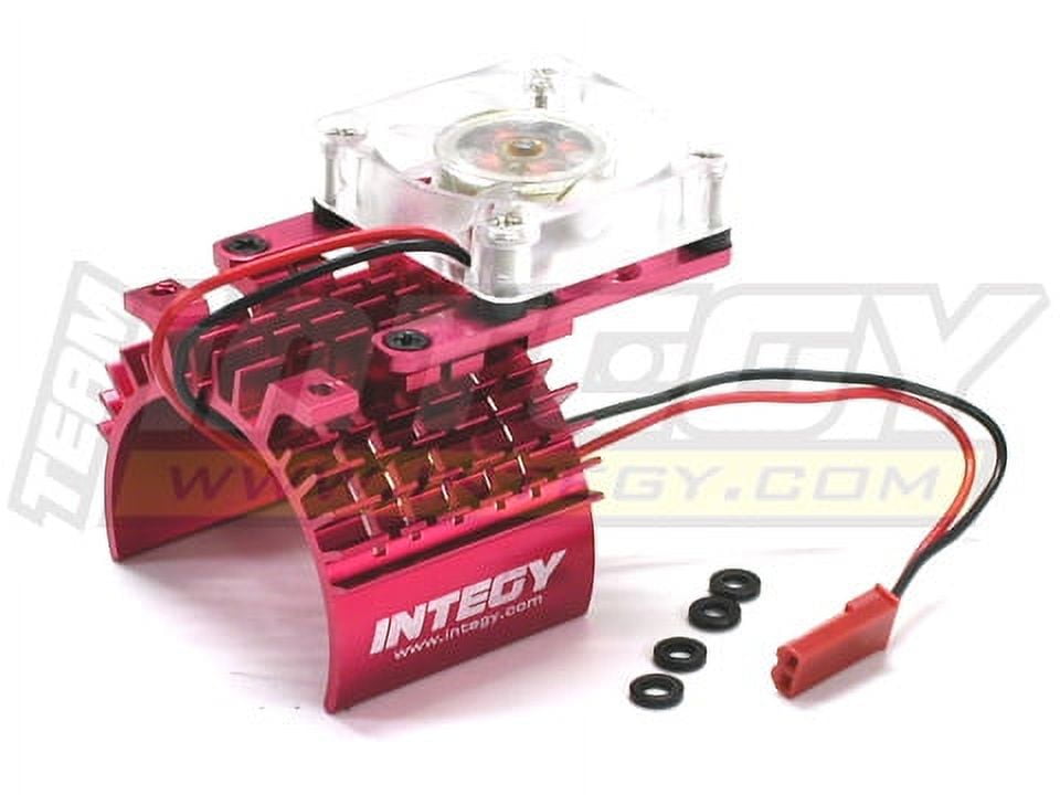 Integy Motor Heatsink and Cooling Fan Red INTC22470RED Electric Motors ...