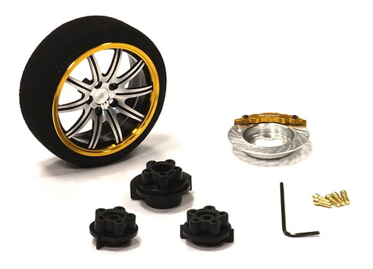 Integy RC Toy Model Hop-ups C23828GOLDBLACK Evolution XIII Steering ...