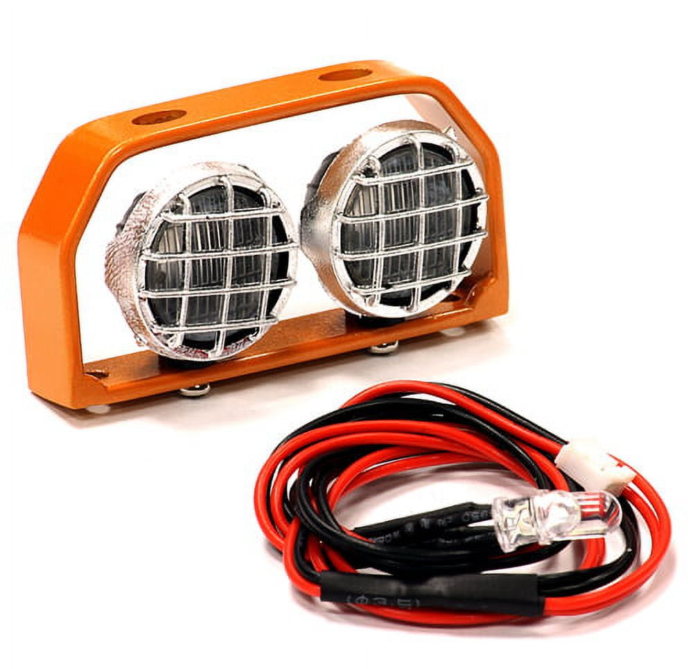 Integy RC Toy Model Hop-ups C24138ORANGE Realistic Roof Top Spot Light ...