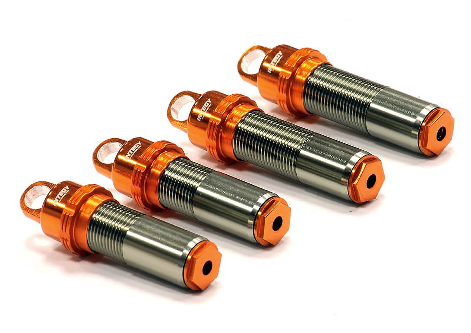 Integy RC Toy Model Hop-ups C24147ORANGE Billet Machined Threaded Shock ...