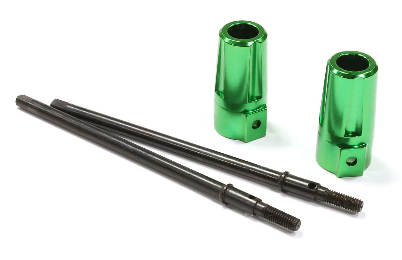 Integy RC Toy Model Hop-ups C25501GREEN Billet Machined Straight Axle ...