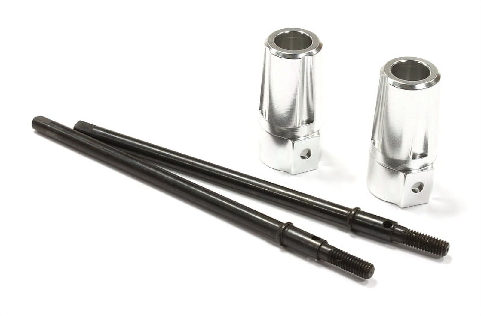 Integy RC Toy Model Hop-ups C25501SILVER Billet Machined Straight Axle ...