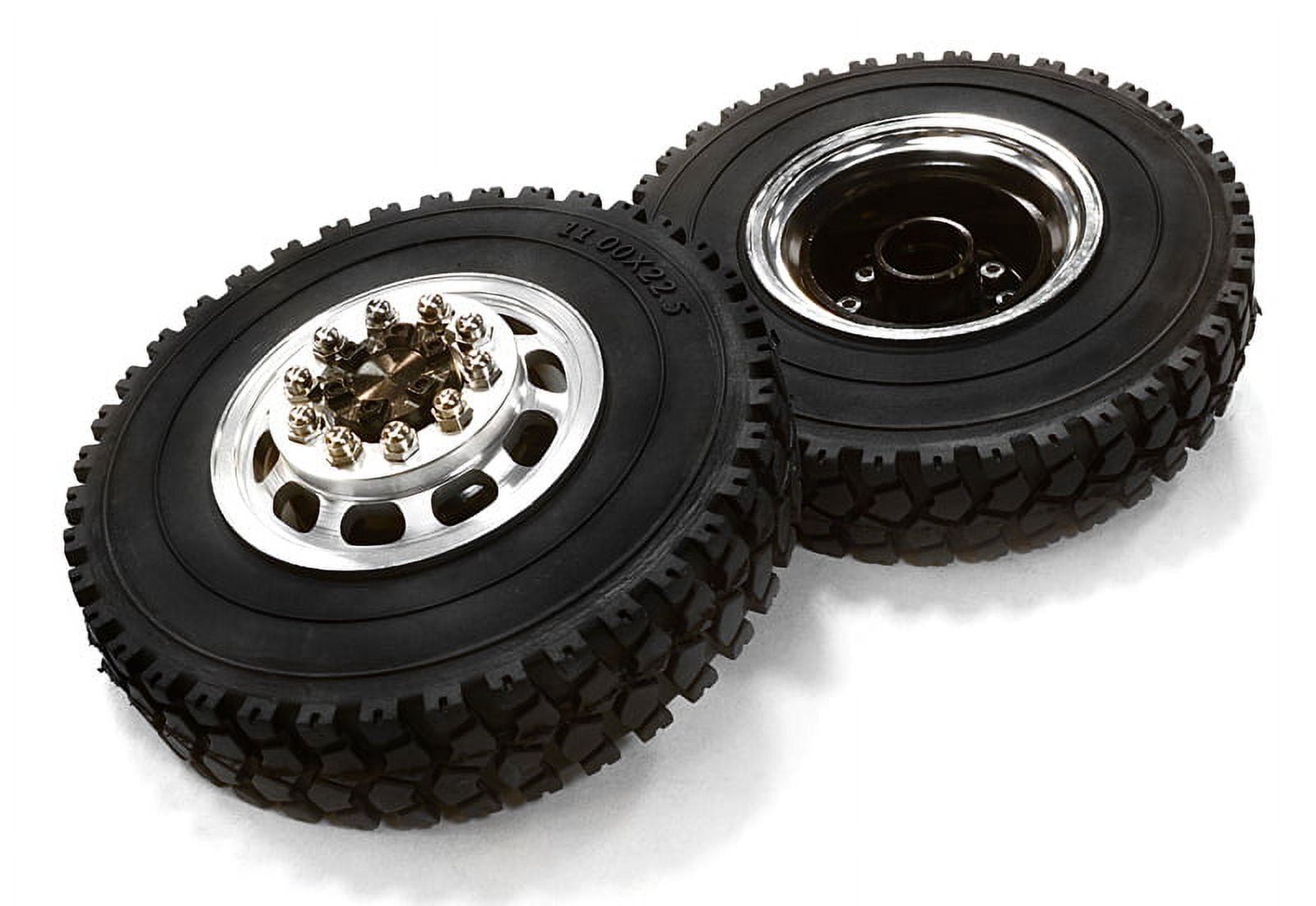 Integy RC Toy Model Hop-ups C26572BLACK Machined Alloy T5 Front Wheel ...