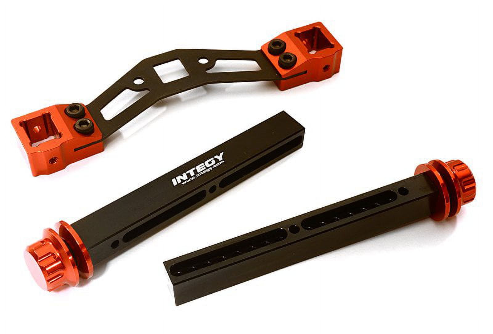 Integy RC Toy Model Hop-ups C27964RED Adjustable Rear Body Mount & Post ...