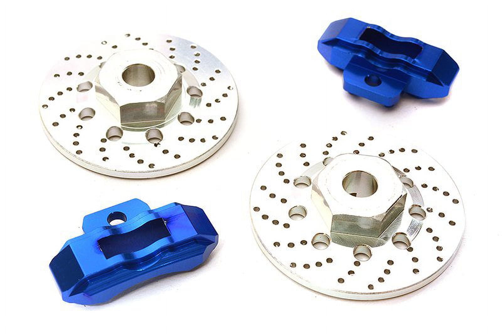 Integy RC Toy Model Hop-ups C28425BLUE Realistic Alloy Rear Brake Disc ...