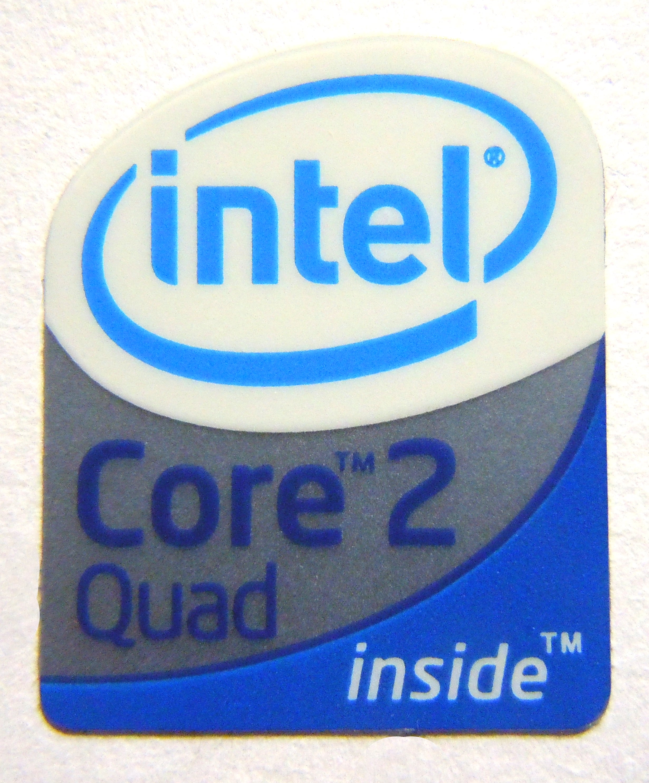 Intel Core 2 Quad Inside Sticker 19 x 24mm / 3/4" x 1" [210] - Walmart.com