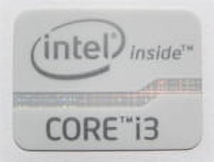 Intel Core i3 Inside Sticker White Edition 15.5mm x 21mm / 5/8" x 7/8 ...