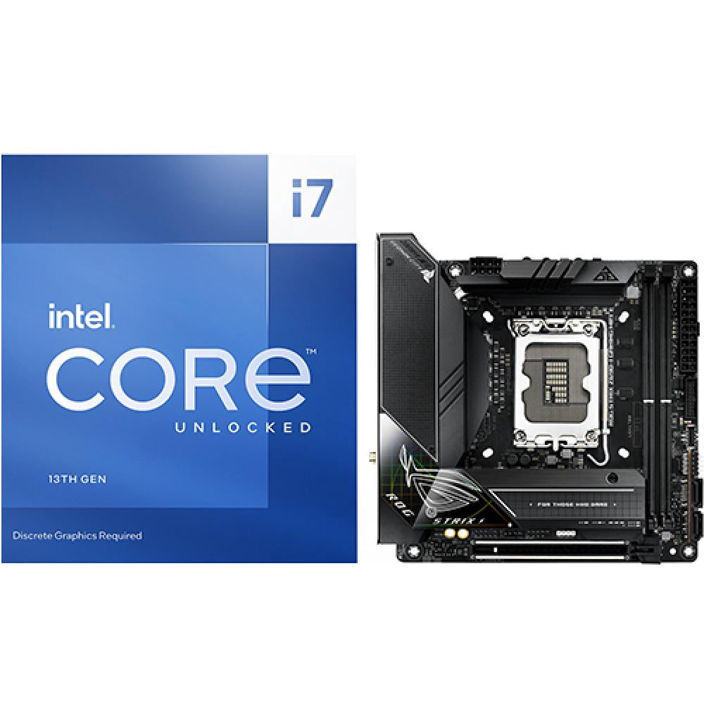 Intel Core i7-13700KF Unlocked Desktop Processor + Asus ROG Strix Z690 ...