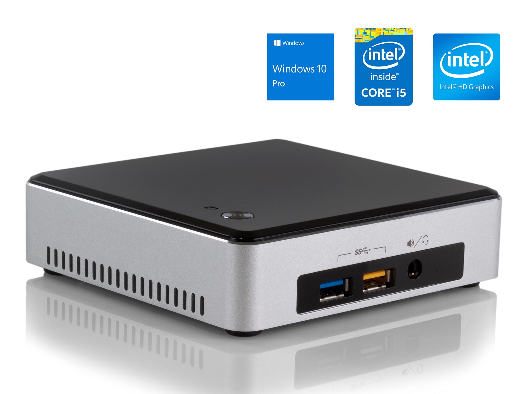 Intel NUC NUC5i5RYK Mini Desktop, Intel Dual-Core i5-5250U Upto 2.7GHz ...