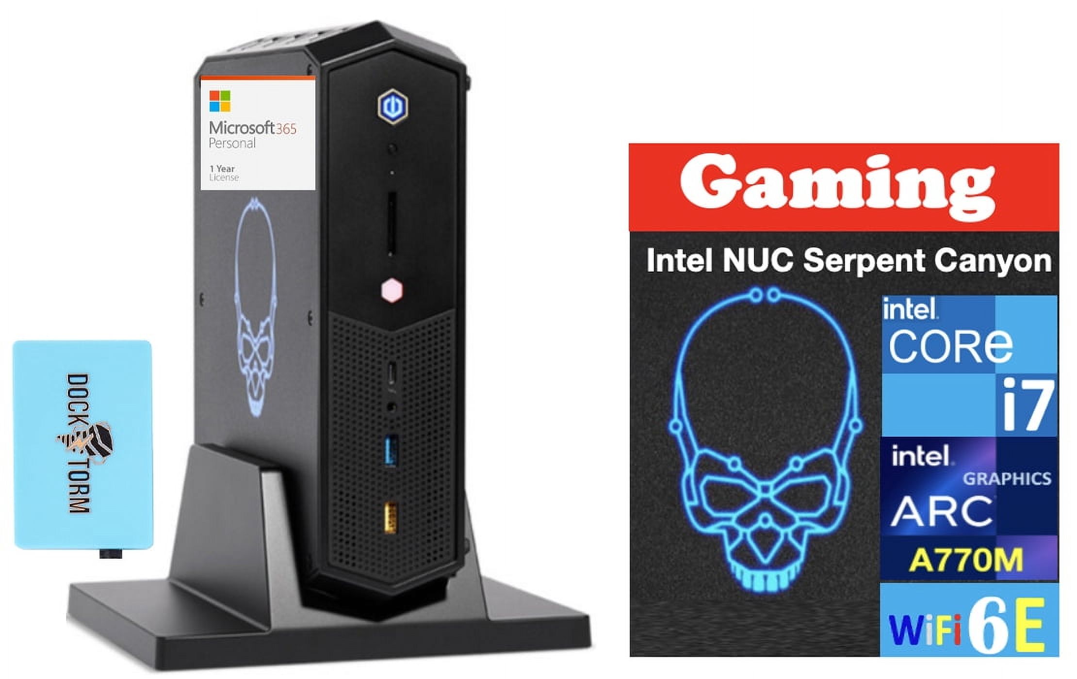 Intel NUC Serpent Canyon Gaming Mini Desktop (Intel i7-12700H, Intel ...